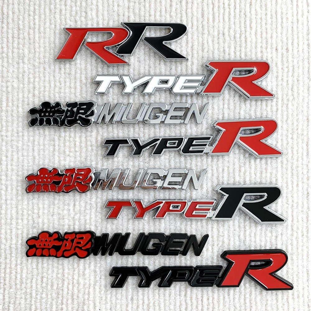 3D Zinc Alloy TYPER RR MUGEN Type R Logo Car Body Rear Modification ...