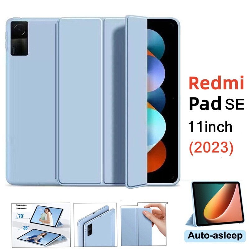 Redmi Pad SE Case 11 inch 2023 Soft Silicon PU Leather Casing Cover For ...