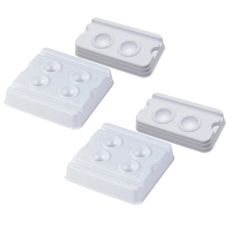 🔥 Ready Stock🔥100 Pcs Dental Disposable Mixing Wells 2/4 Holes Bonding ...