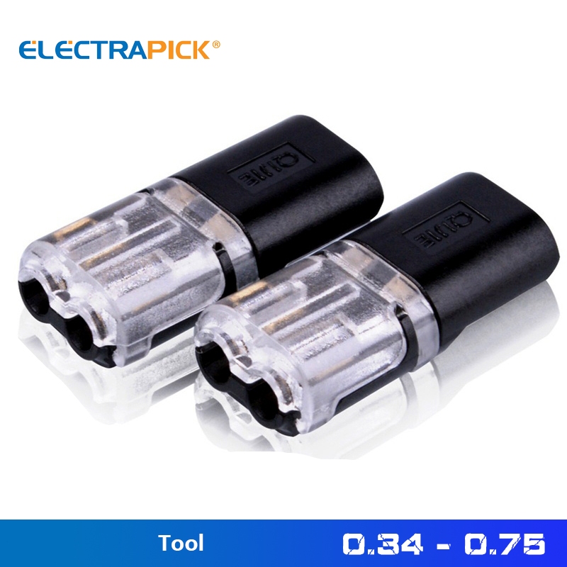 Electrapick Wire Cable Cord Snap Plug In Connector (10 Pcs/12V ...