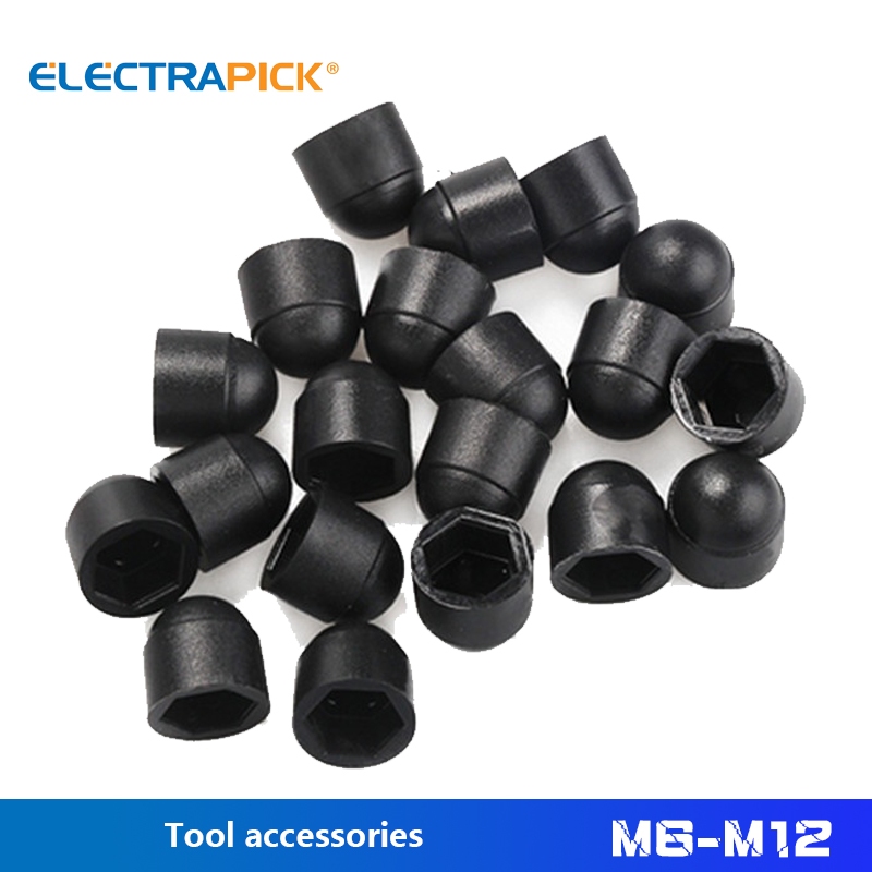 Electrapick M6/M8/M10/M12 Bolt Nut Dome Protection Cap Covers (20 Pcs ...