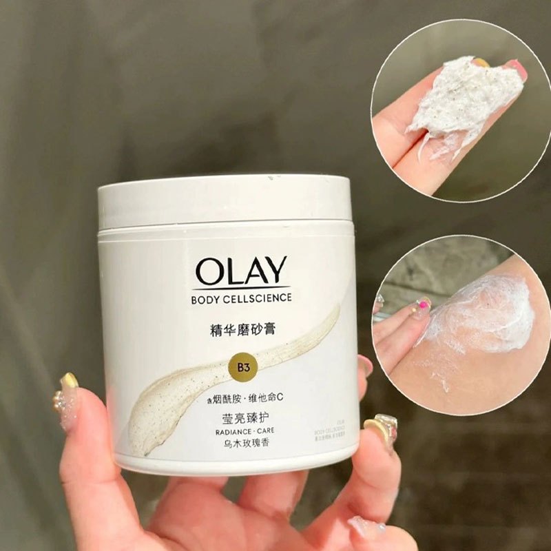 OLAY Super bright Body Scrubs Scrub Nourish the skin 2-in-1 Mild ...