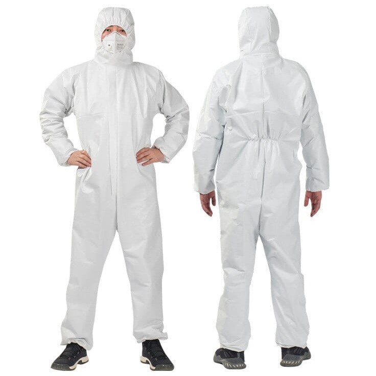Sisposable PPE Suit Coverall Jumpsuit Cleanroom Jumpsuit | Shopee Malaysia
