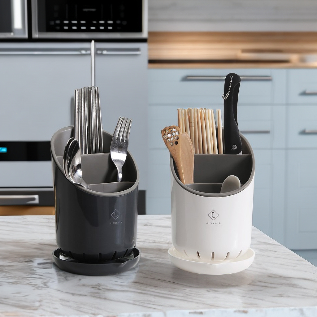Cutlery Drainer and Organizer - Durable Kitchen Utensils Holder ...