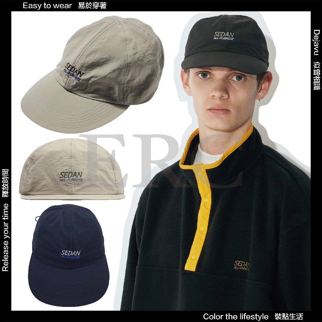 [ERC] Real Shot Sedan All-Purpose Flat Brim Hat Japanese Niche Cap ...