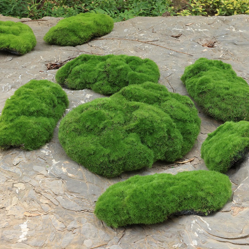 Artificial moss stone moss block landscape plant fake moss landscape ...