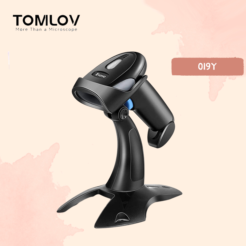 【🔥2D scanner with stand🔥]Eyoyo1D 2D Barcode Scanner Wired,Cordless ...