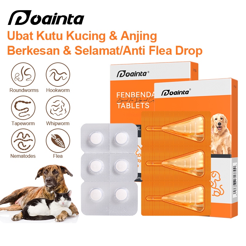 PUAINTA Anti Tick and Flea for Dog and Cat Deworming for dog and Cat ...