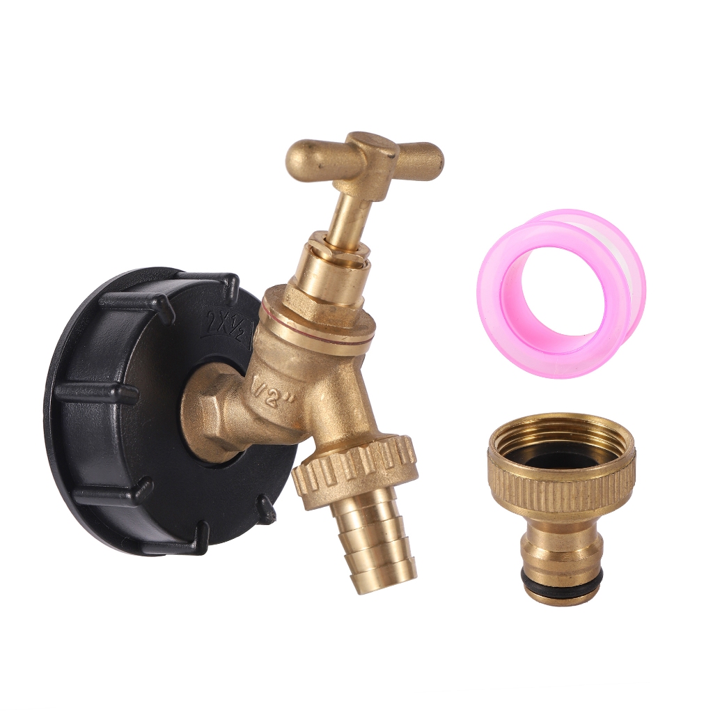 IBC Tank Adapter G1/2" Brass Faucet S60X6 Coarse Thread IBC Tank ...