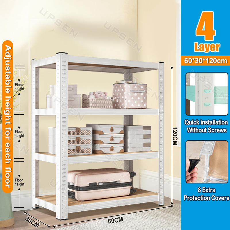 UPSEN metal rack heavy duty metal rack Boltless Rack Home kitchen Store ...
