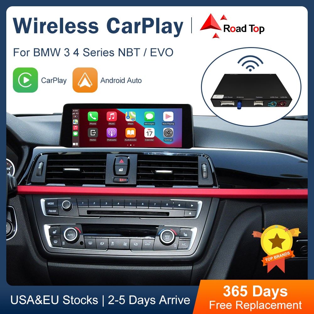 Wireless CarPlay Android Auto for BMW 3 4 Series F30 F31 F32 F33 F34 F35 F36 2012-2020 NBT/EVO ...