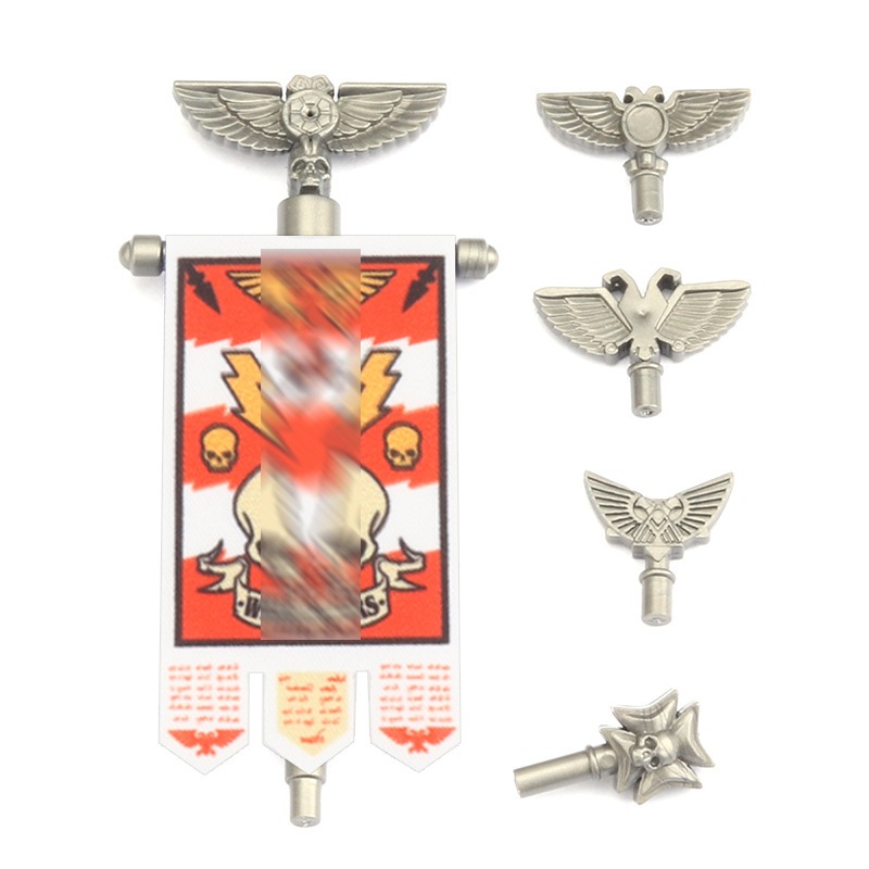 Warhammer 40K Ultramarines Figure War Flag Weapons Block Toys | Shopee ...