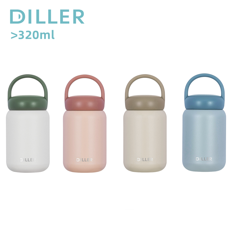 Diller Vacuum Flask Thermos with Tea Filter SUS316 Stainless Steel ...