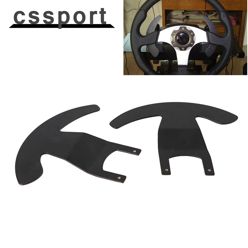 2 PCS flat surface Steering Wheel Controller Paddle Shifter Upgrade for ...