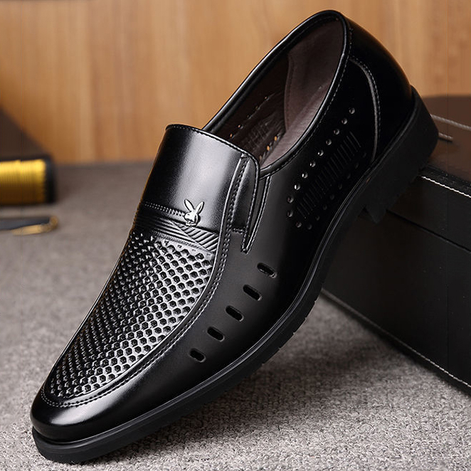 [Available in stock in Malaysia]Leather cowhide summer hollow leather ...