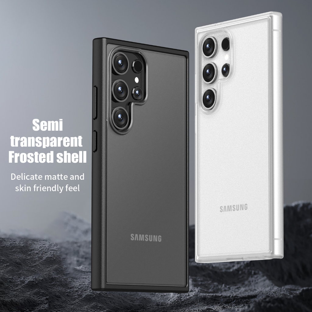 Frosted Semi Transparent Shell Case For Samsung Galaxy S24 Ultra S24 ...