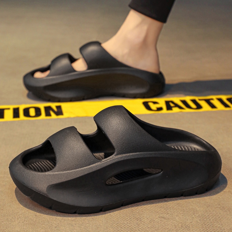 Coconut slippers tide men's models outside wear summer thick bottom ...