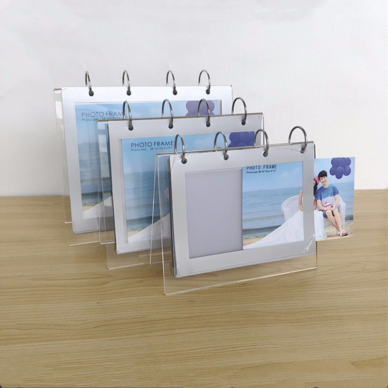 Acrylic V-Shaped Desk Calendar Photo Frame Simple 20cm 23.3cm 26.6cm ...