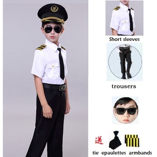Ready Stock Hot-Selling Children's Flight Attendant Captain Uniform ...