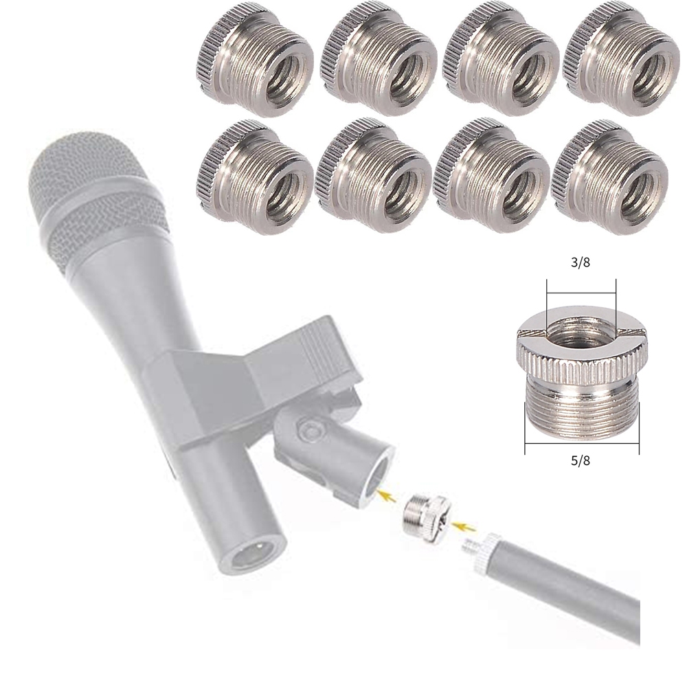 Mic Stand Adaptor Screws Mic Base Fittings 3/8 to 5/8 Conversion Nut ...