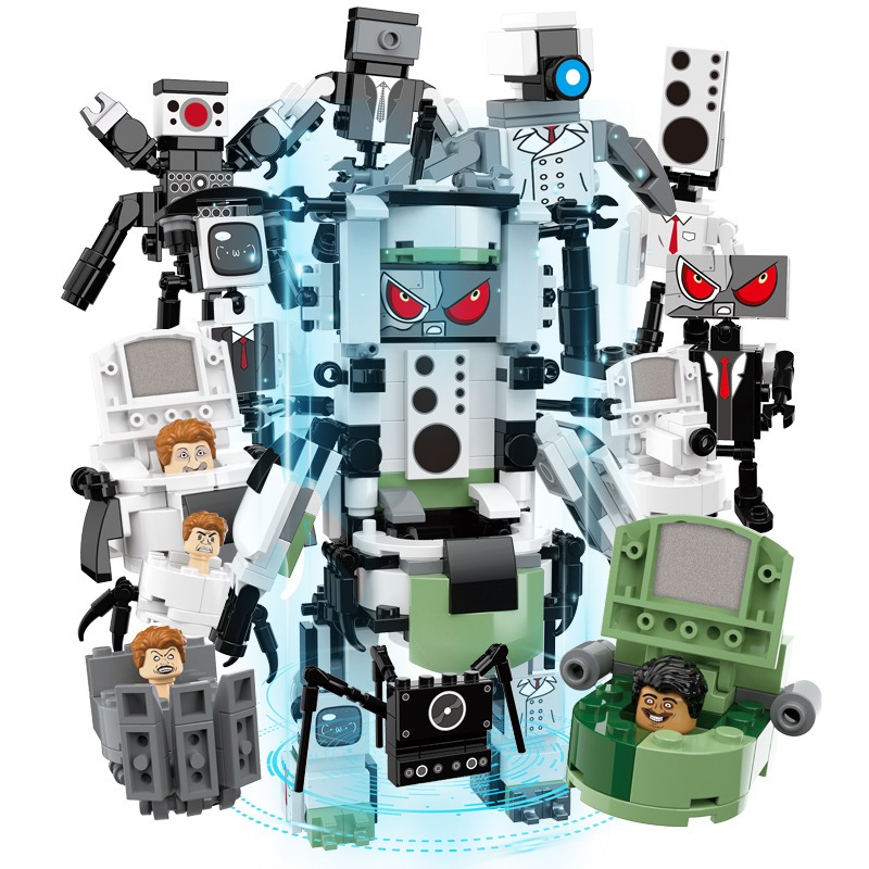 Skibidi Toilet Blind Bag Random Figures Building Block Mini Toys ...