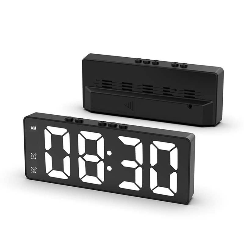 GEESO Japanese Simple LED Digital Clock Sound Control Alarm Clock ...
