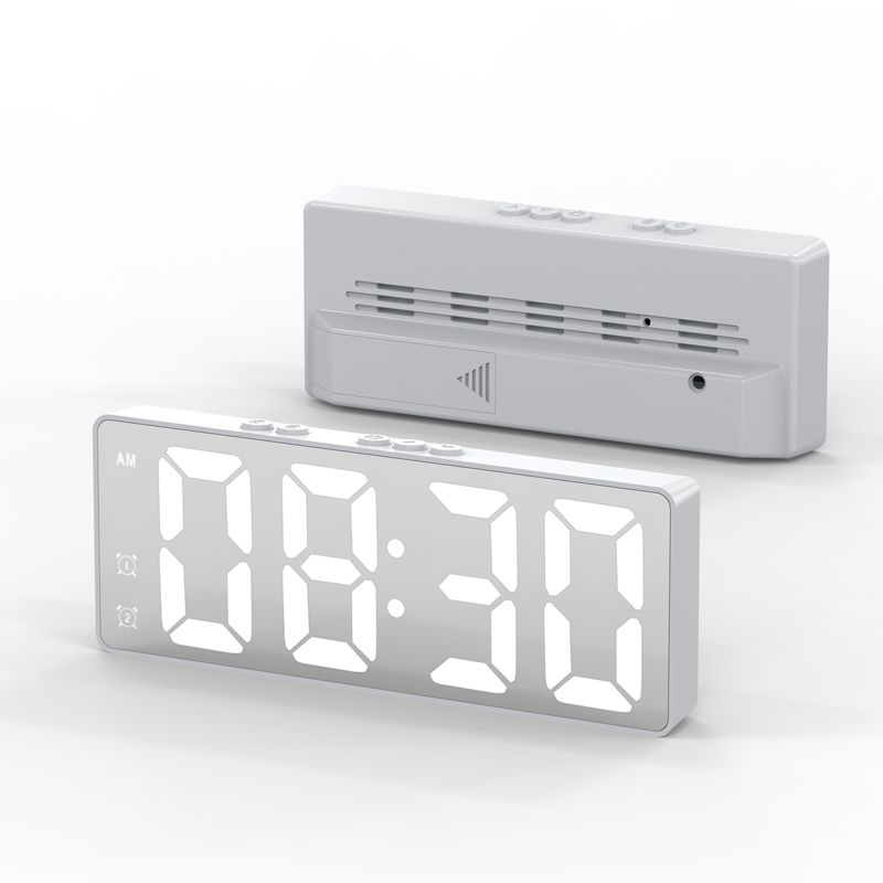 GEESO Japanese Simple LED Digital Clock Sound Control Alarm Clock ...
