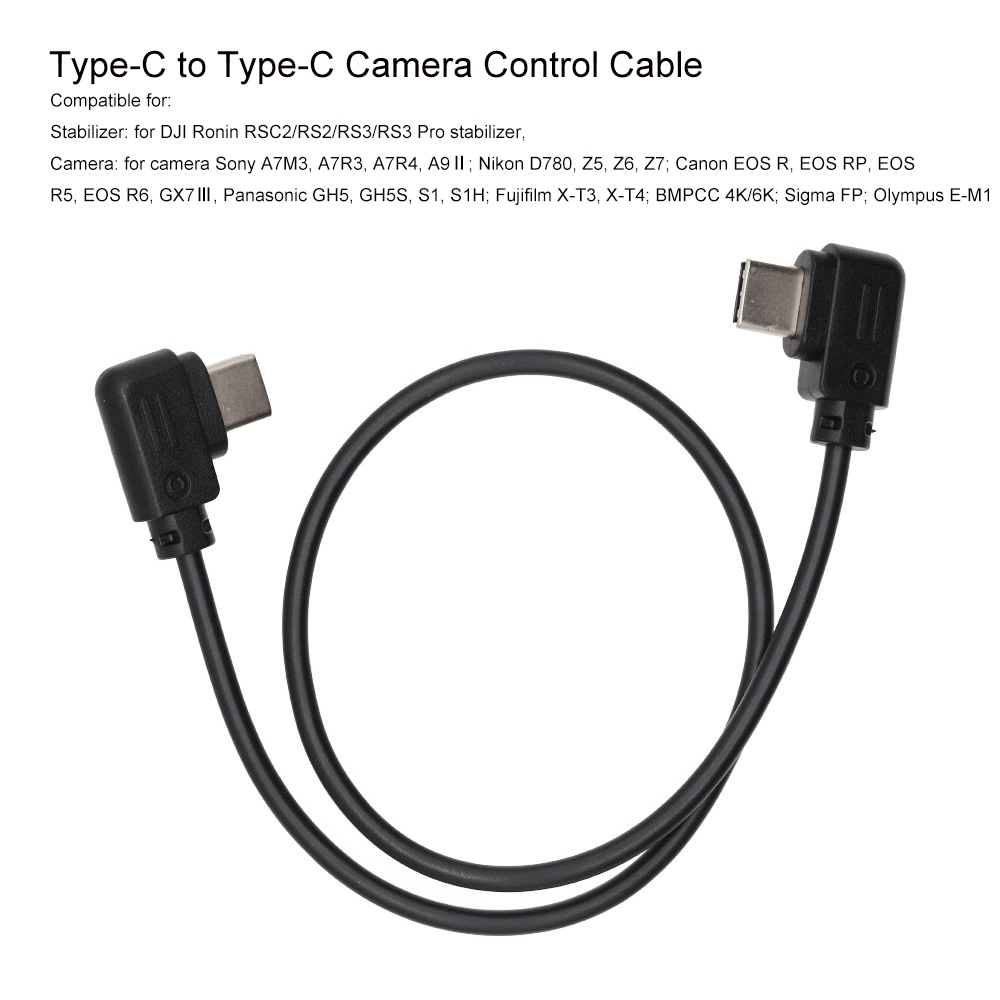 Type-C to Type-C Camera Control Cable for DJI Ronin RSC2/RS2/RS3/RS3 ...