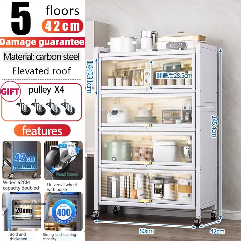 🔥Ready stock🔥Kitchen Storage Cabinet Multi-layer Organizer Rack Tier ...