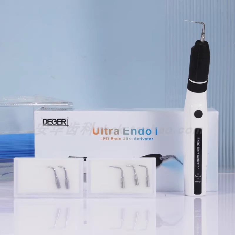 Dental Endo Ultra Activator Cordless Ultrasonic Handpiece Endodontic Irrigator with Tips Root ...