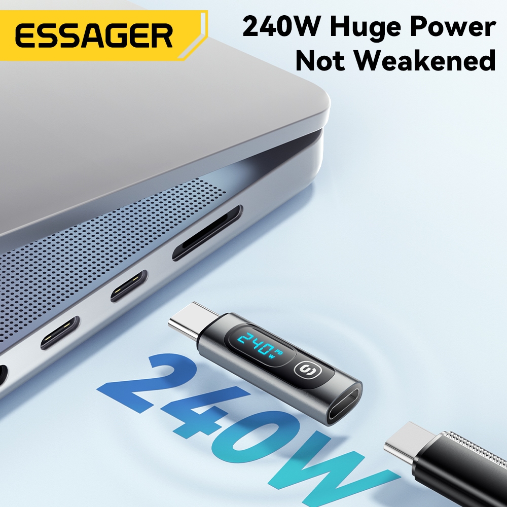 Essager Type C To Type C 240W Power Adapter Supports Data Transmission ...