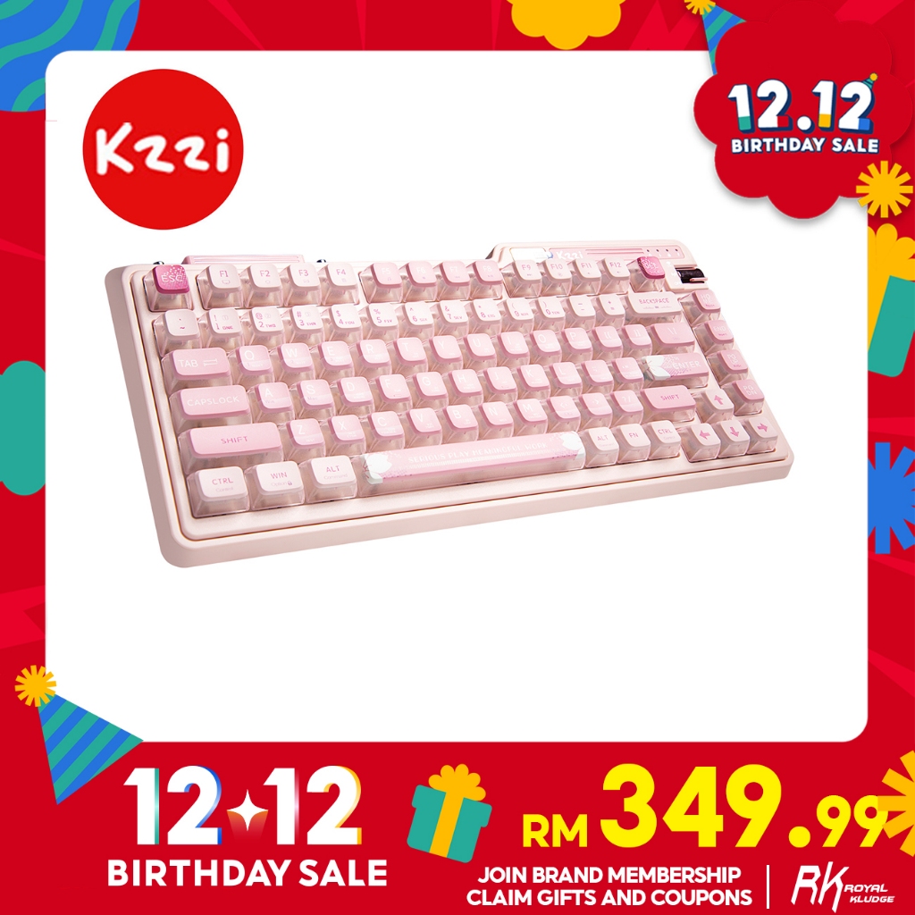 KZZI Kezhi K75 Pro+ Wireless Three-Mode Mechanical Keyboard Gasket ...
