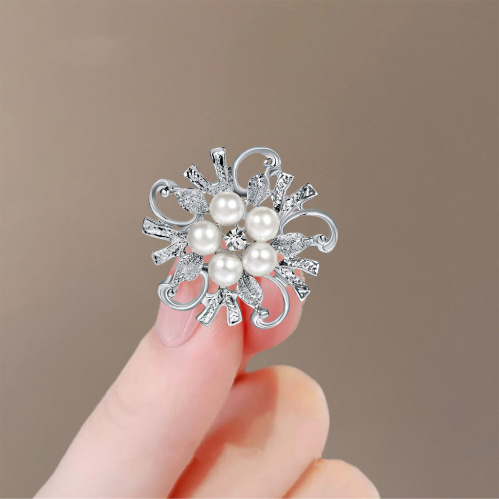 Hot sale brooch Alloy Flower Brooches Pins Rose Floral Brooch Shawl ...