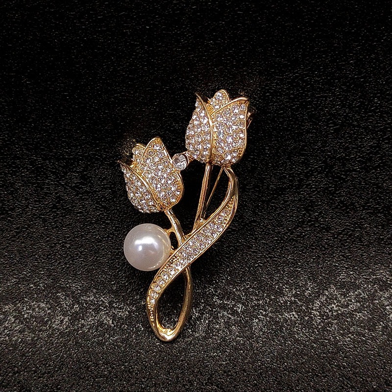 Hot sale brooch Alloy Flower Brooches Pins Rose Floral Brooch Shawl ...