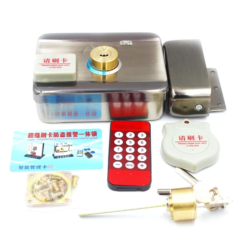 Electronic integrated RFID Door Rim lock ID reader 125khz bidirectional ...