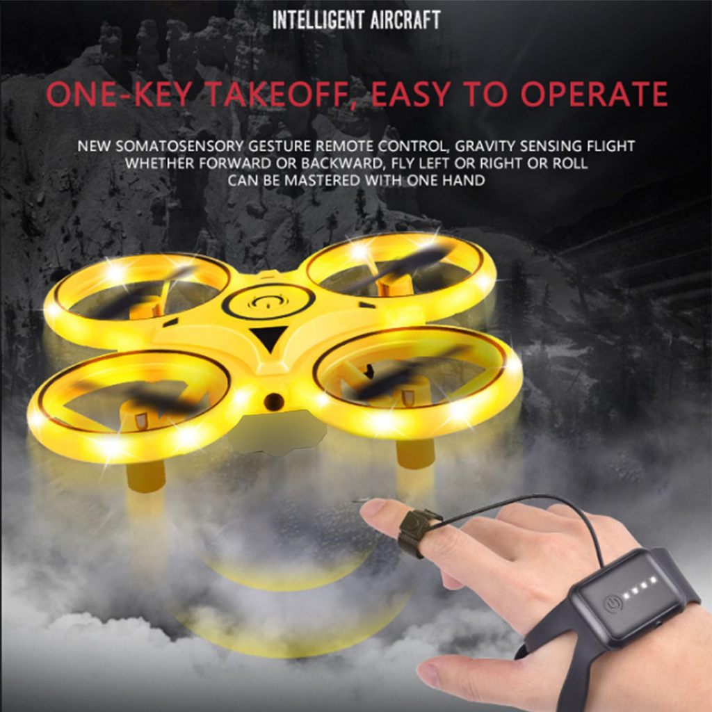 Mini manual infrared induction drone aircraft remote control | Shopee ...