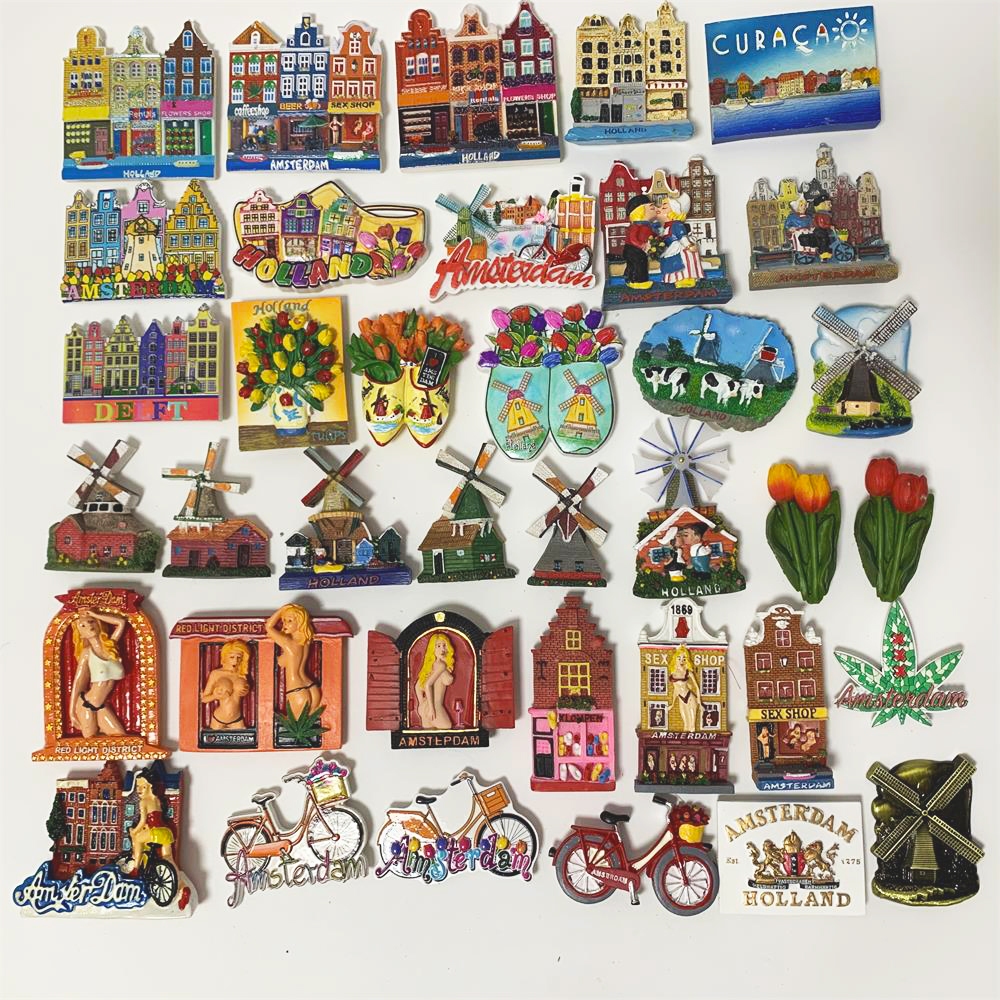 Fridge Magnets Netherlands Amsterdam Travel Magnetic Refrigerator ...