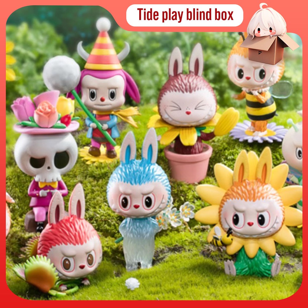 POPMART authentic LABUBU flower spirit series blind box hand action ...
