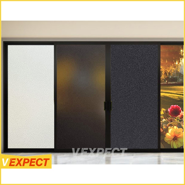 Glass Sticker for Window Privacy, Frosted Window Sticker Film, Blackout ...