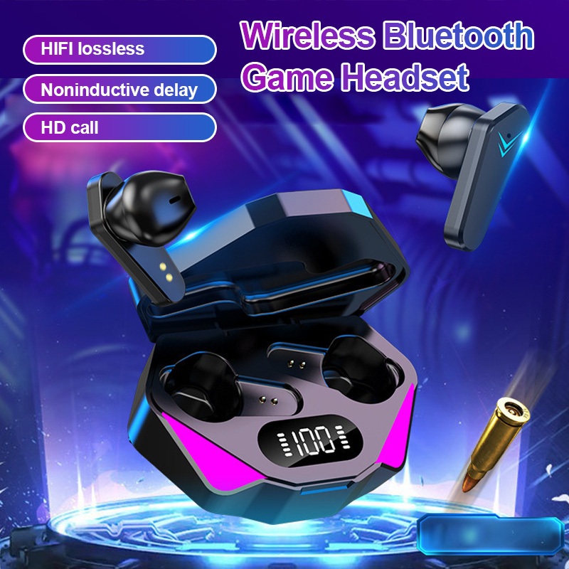 Tws Gaming Bluetooth Earphone In-Ear Low-Latency Luminous with ...