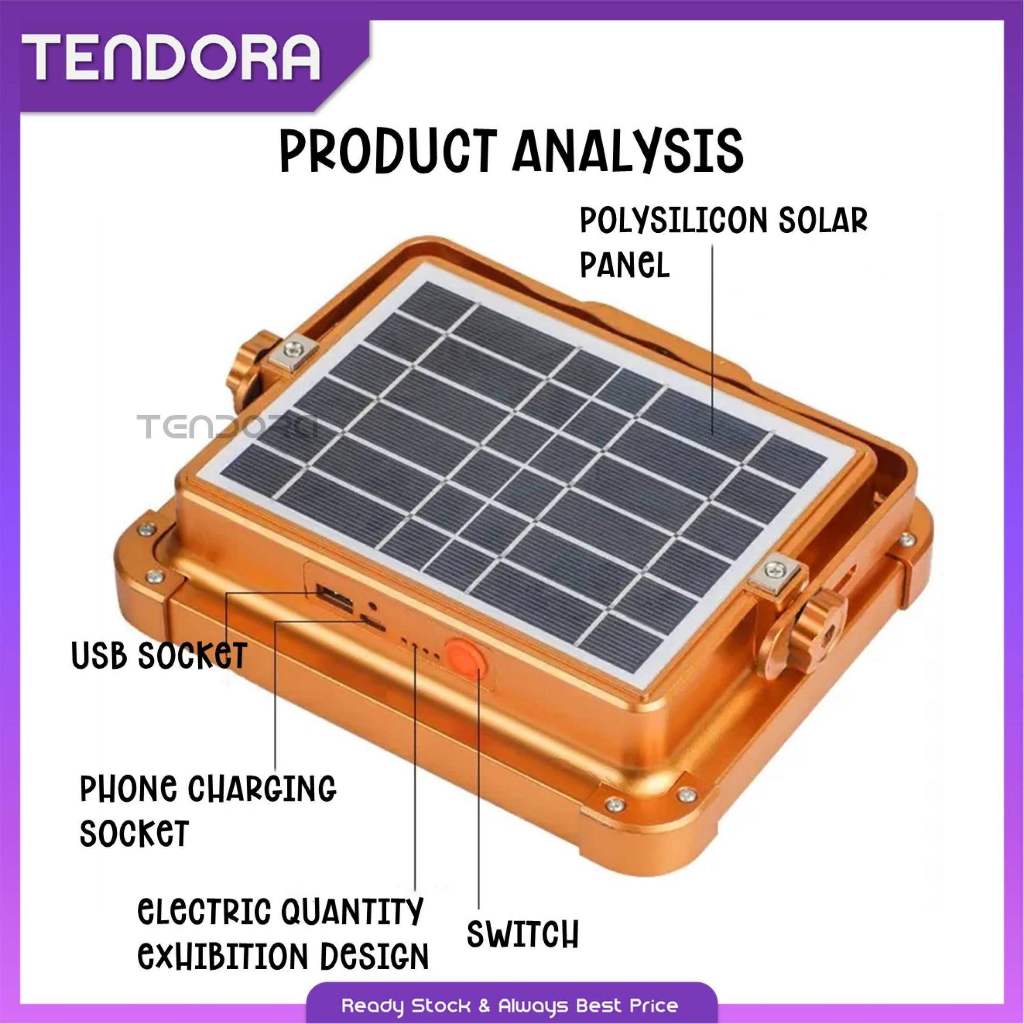 600W/1000W/2000w Solar Flood Light Outdoor LED Spotlight Portable Work ...