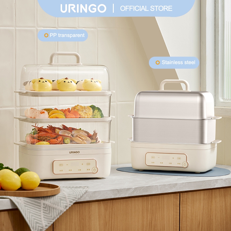 URINGO Electric Steamer Multifunctional Breakfast Cooker Appointment ...