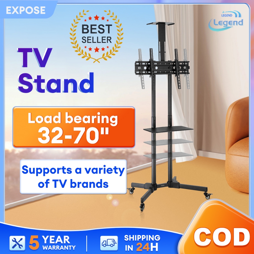 TV stand, TV monitor stand Portable TV Trolley Stand Mount Bracket ...