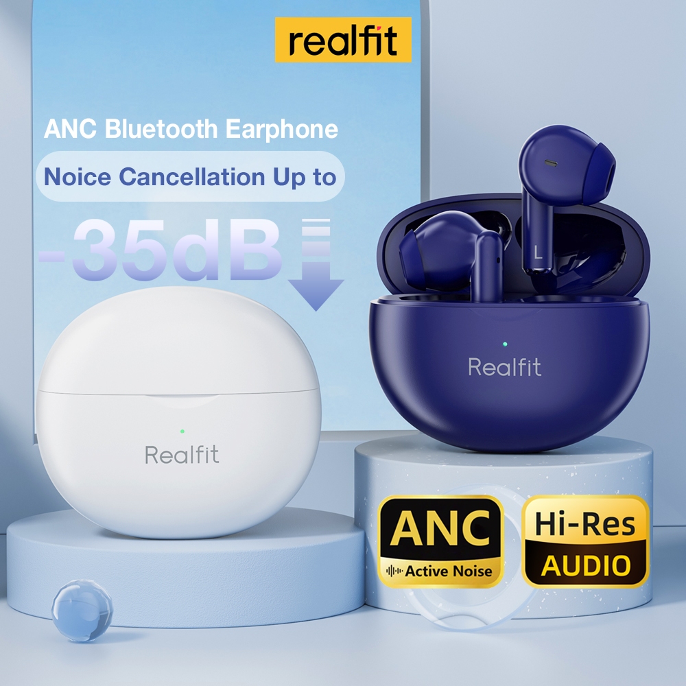 Realfit F2 Pro Bluetooth Earphones with ANC Active Noise Cancellation ...