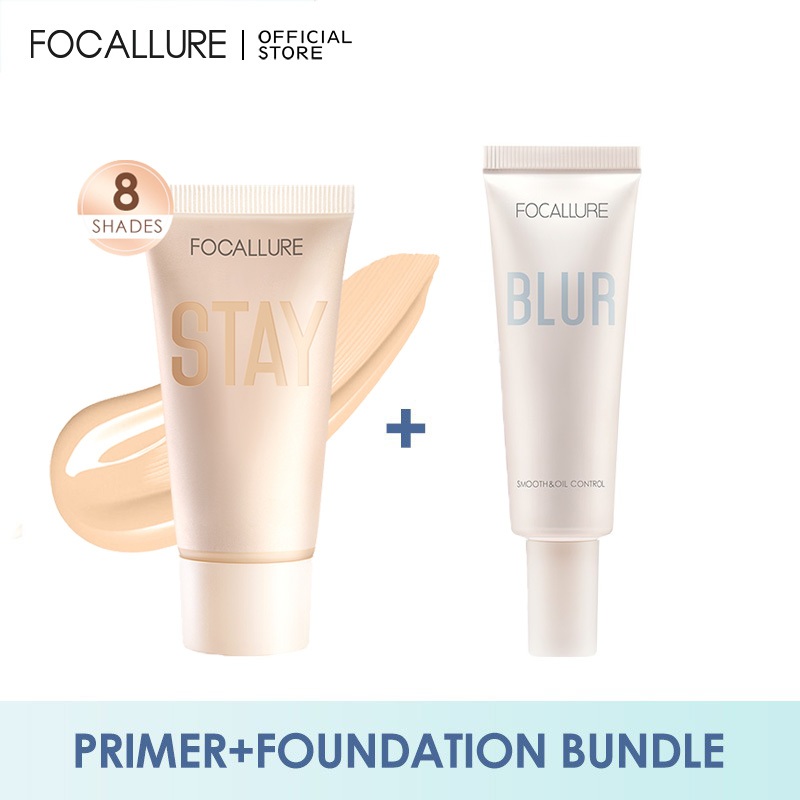 FOCALLURE 2PCS Moisture Tone-up Base Primer Foundation High Coverage ...