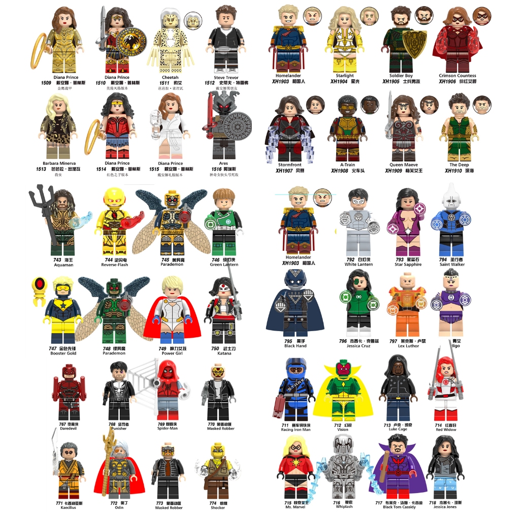 The Boys Soldier Boy Building Odin Blocks Homelander Figures Toy ...