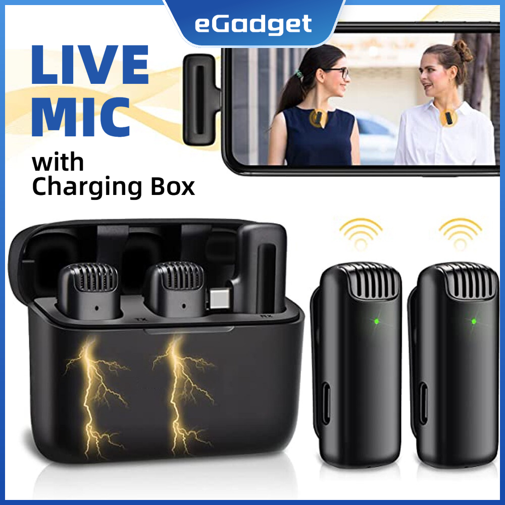 Vlog Wireless Lavalier Microphone Type C Wireless Microphone with ...