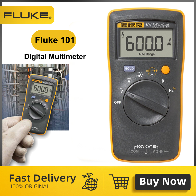 Fluke 101 Digital Multimeter Tester6000 count Professional Digital ...