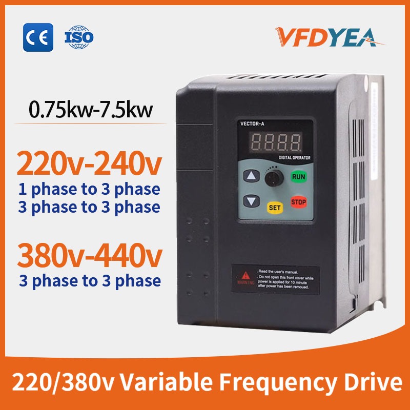 415v/380v 3 Phase vfd Input 0.75kw/1.5kw/2.2kw/4kw/5.5KW/7.5KW/11kw Vfd ...
