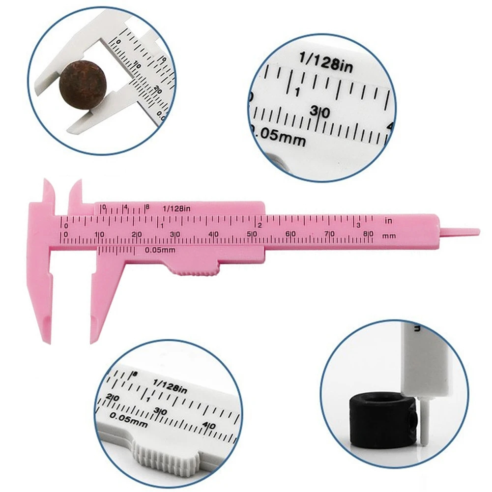 Sliding Vernier Caliper Plastic Gauge Caliper Double-Scale Ruler For ...